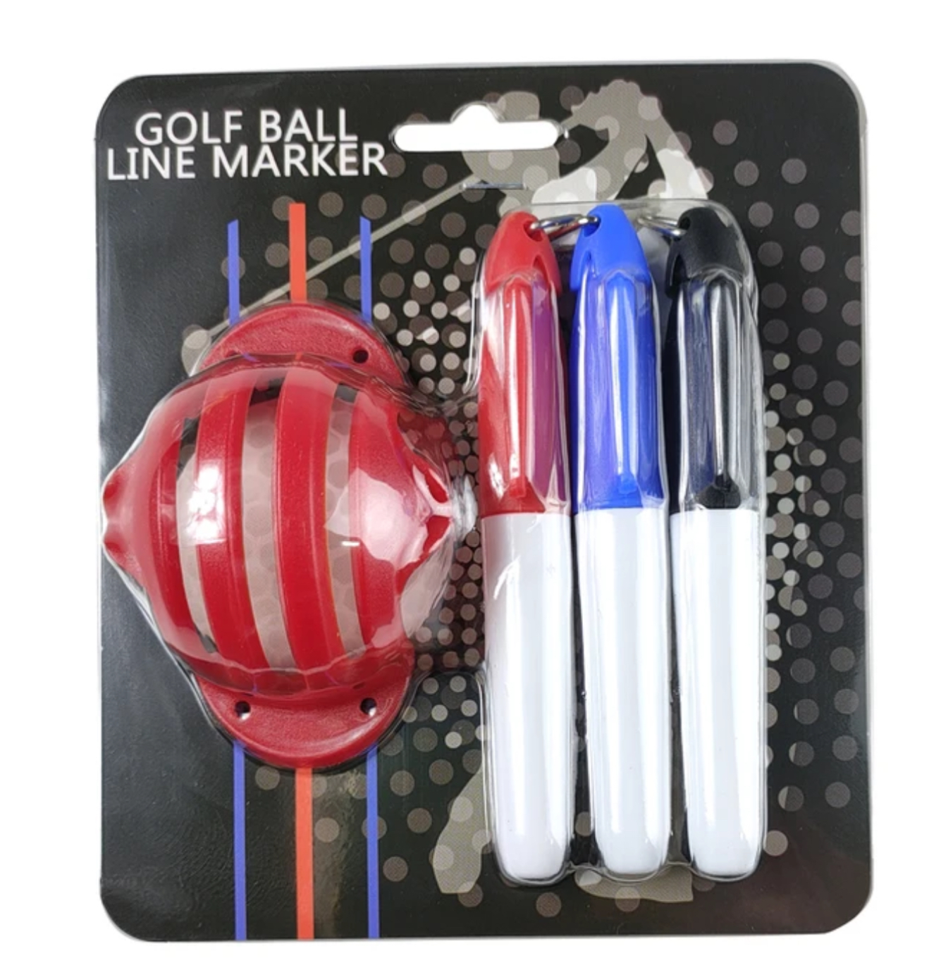 Ball Line Marker Kit Triple Track – Template + 3 Markers – Golf ...