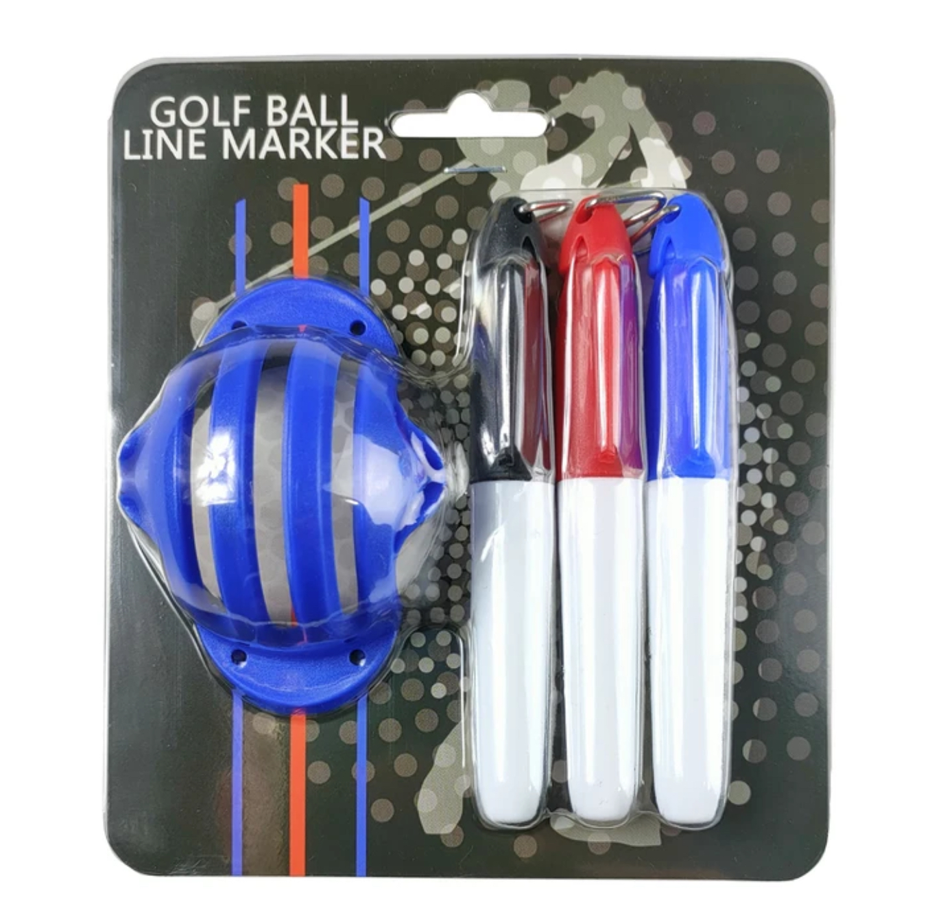 Ball Line Marker Kit Triple Track – Template + 3 Markers – Golf ...