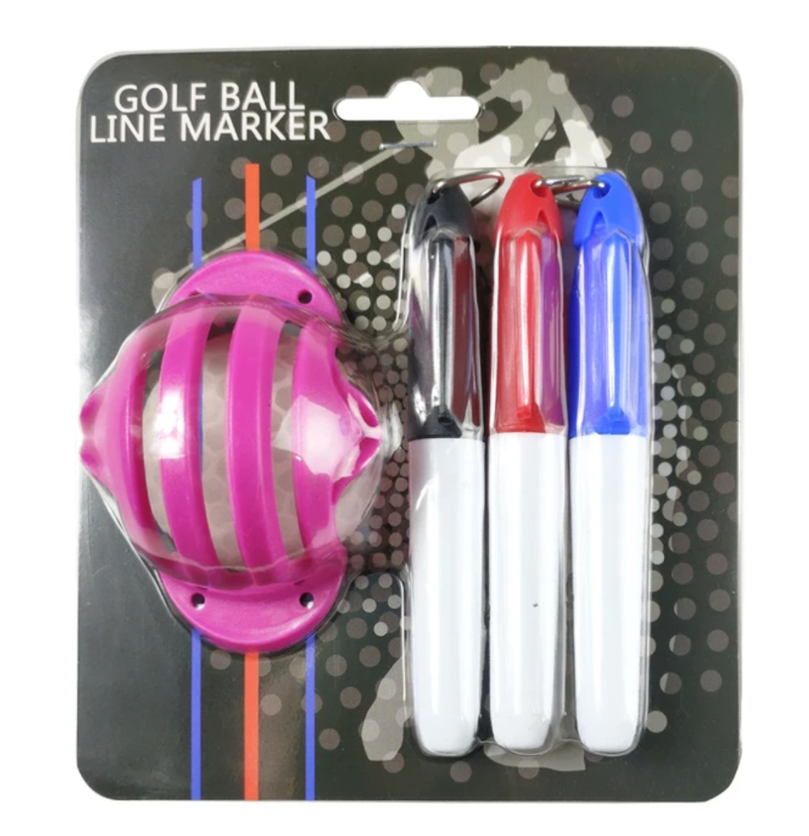 Ball Line Marker Kit Triple Track – Template + 3 Markers – Golf ...